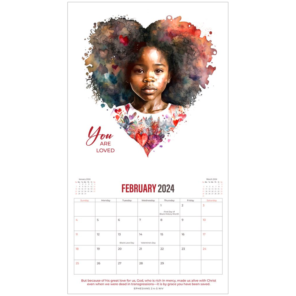 2024 Wall Calendar – Black Forward